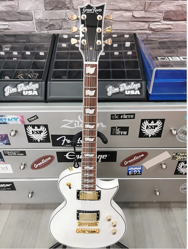 GrassRoots G-ECLIPSE-SW Electric Guitar, Pau Ferro FB, Snow White